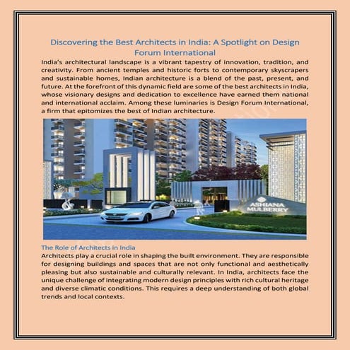 Discovering the Best Architects in India A Spotlight on Design Forum ...