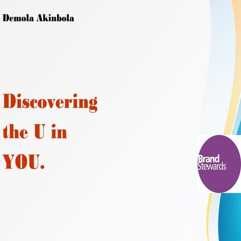 Discovering the U in YOU | PPT