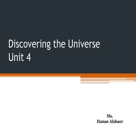 Discovering the Universe | PPTX