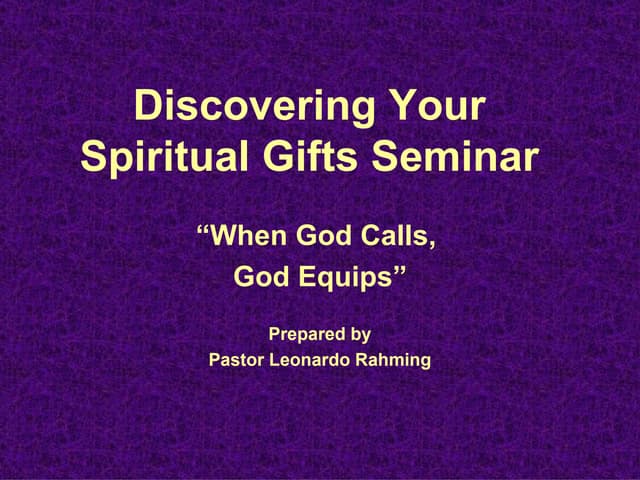 Spiritual Gifts | PPTX