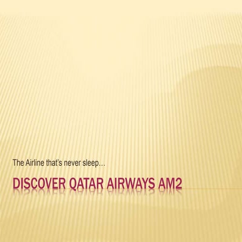 Discover QR AM2 | PPTX | Air Travel | Travel Type