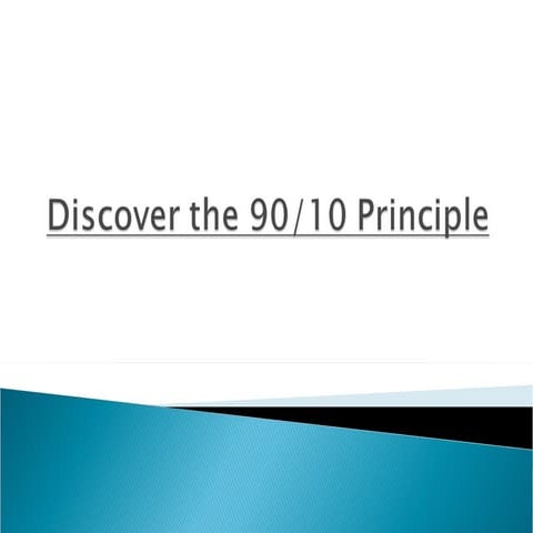 Stephen Covey's 90/10 Principle | PPTX