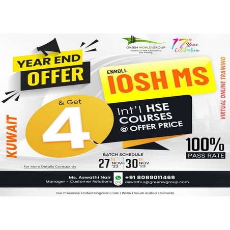 Discover the All-Inclusive IOSH Course in Kuwait with Green World Group.pdf