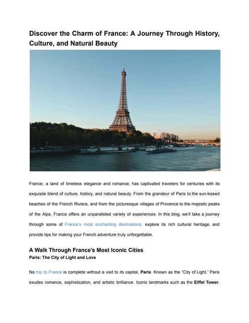 PARIS , culture aspect , food culture ,.. | PPT
