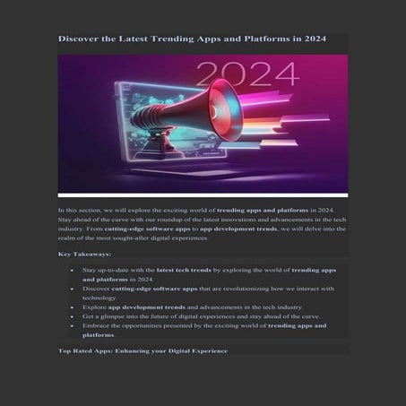 Discover the Latest Trending Apps and Platforms in 2024 | DOCX