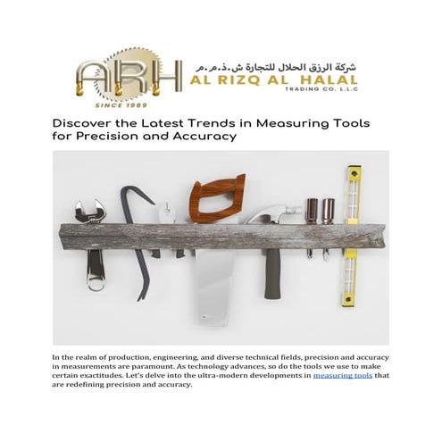 Discover the Latest Trends in Measuring Tools for Precision and ...