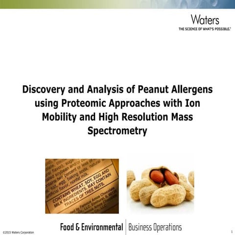 Discovery and Analysis of Peanut Allergens using Proteomic approaches ...