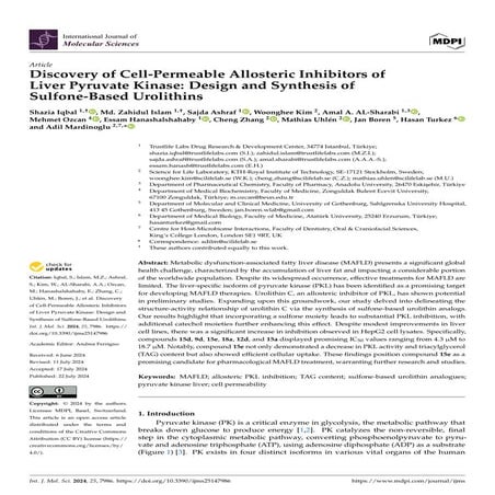 Discovery of Cell-Permeable Allosteric Inhibitors of Liver Pyruvate ...