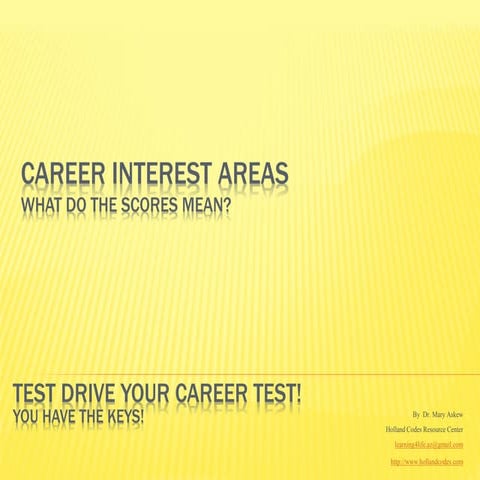 Discover Your Career Interest Areas! | PDF