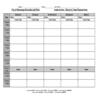 Discovery Program Form 2009 | DOC