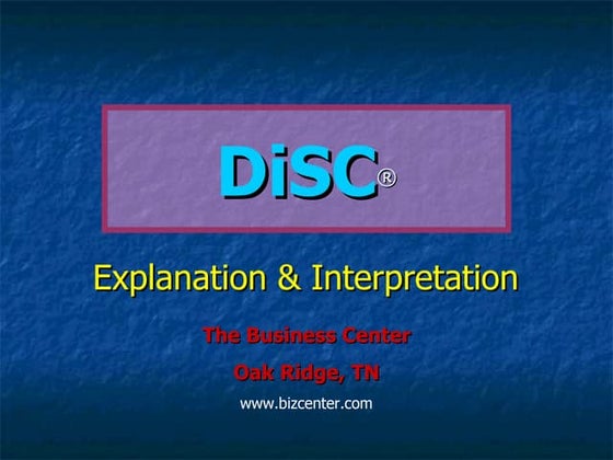 DiSC Assessment | PDF