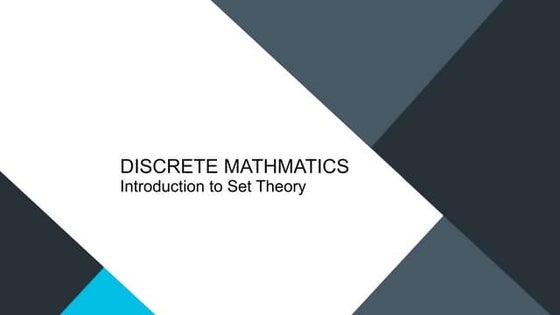 Introduction to Sets | PPT