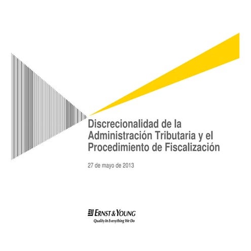 Discrecionalidad de la_at_y_el_procedimiento_de_fiscalizacion | PDF