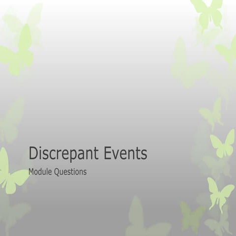 Discrepant events | PPTX