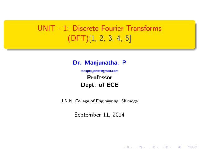 Dft and its applications | PDF