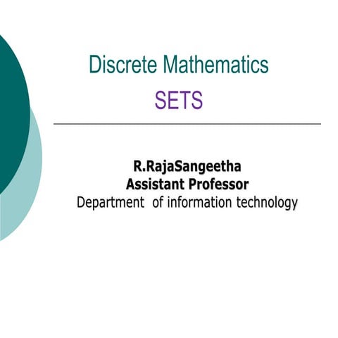Discrete Sets | PPT