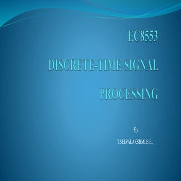 Discrete Time Signal Processing Unit 2 Ppt