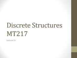 Discrete Structures lecture 2 | PPT