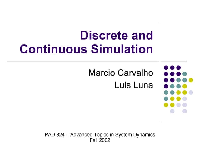 Deterministic Vs Stochastic