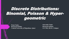Discrete uniform distributions | PPT