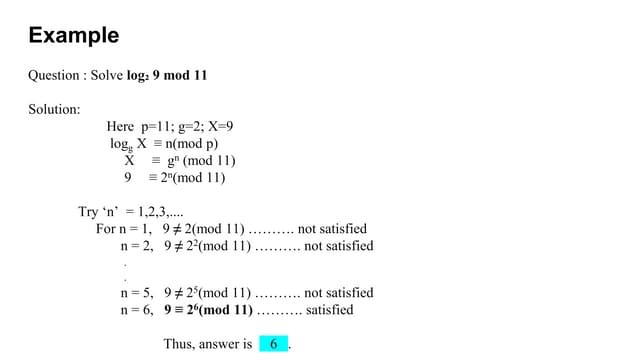 Discrete Logarithm Algorithmpptx 8915