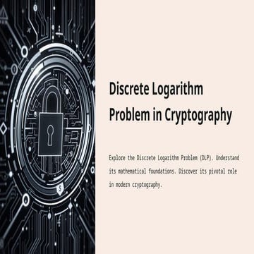Discrete Logarithm Problem in Cryptography (1).pptx