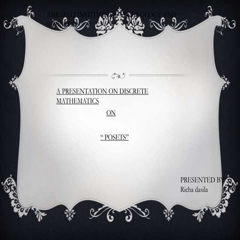 Discrete mathematics . | PPTX