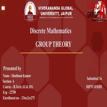 Group Theory: The Study of Algebraic Structures and Symmetries | PPT
