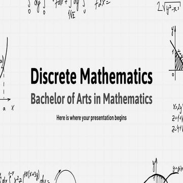 Discrete Mathematics - Bachelor of Arts in Mathematics | PPTX