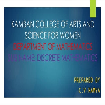 discrete mathematics unit 2.pptx with the subtopic included for 3rd ...