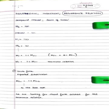 Discrete Maths Recursion Induction Recurrence Relation Pdf 