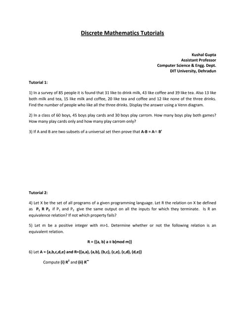 GATE Math 2016 Question Paper | Sourav Sir's Classes | PDF | Physics ...