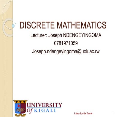 Discrete mathematics notes | PPTX