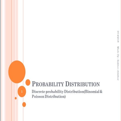 Discrete probability distribution | PPTX