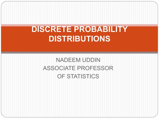 Binomial Probability Distributions | PPTX