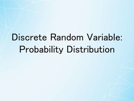 Probability And Random Variable Lecture 1 | PPT