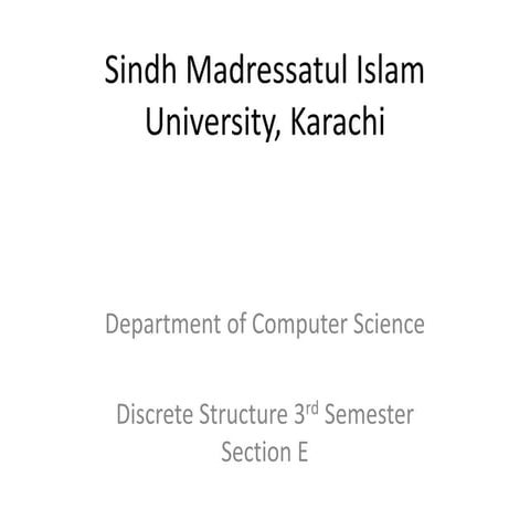 Discrete Structure Lecture 5 And 6pdf 1768