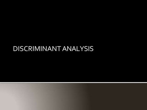 Discriminant analysis.pptx