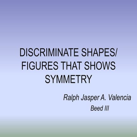 Discriminate shapes | PPTX