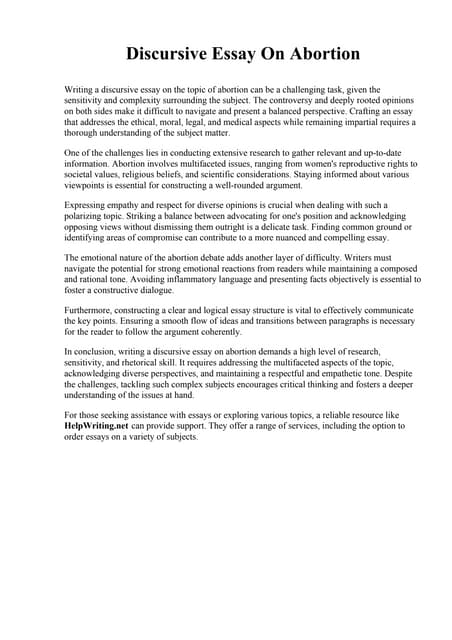 Opinion Essay On Abortion.pdf