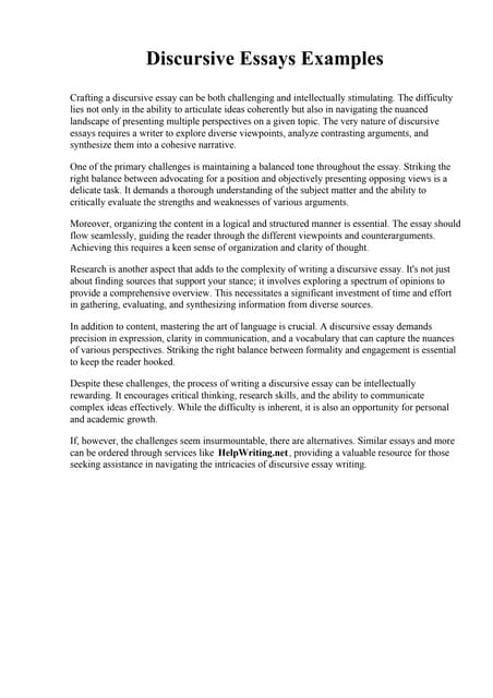 Exploratory Essay Example. Marymount University | PDF