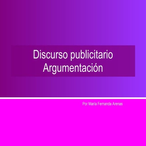 Discurso Publicitario | PPS