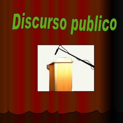 Discurso publico | PPT