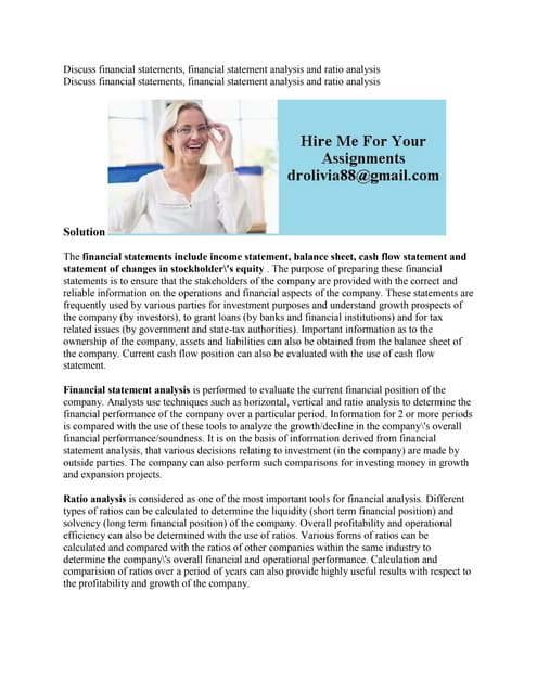 Financial Statement Analysis | PPTX