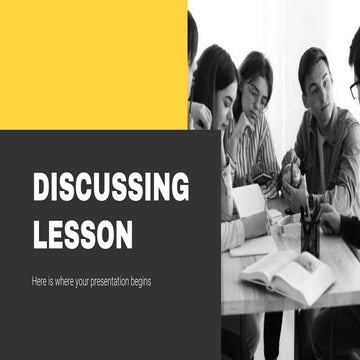Discussing Lesson with others about everything | PPT