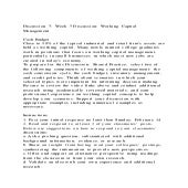 Discussion 7 Week 7 Discussion Working Capital ManagementCa | PDF
