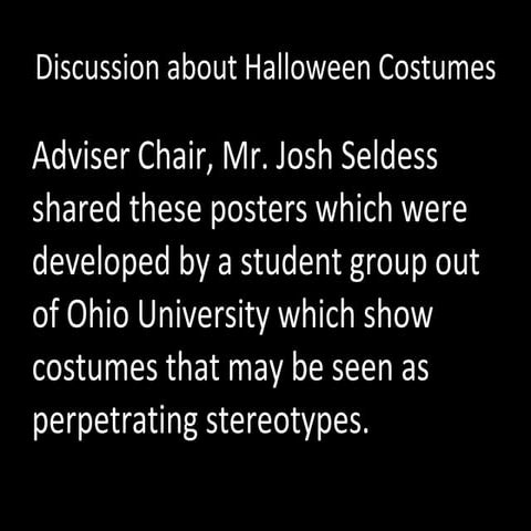 Discussion about Halloween Costumes | PPT