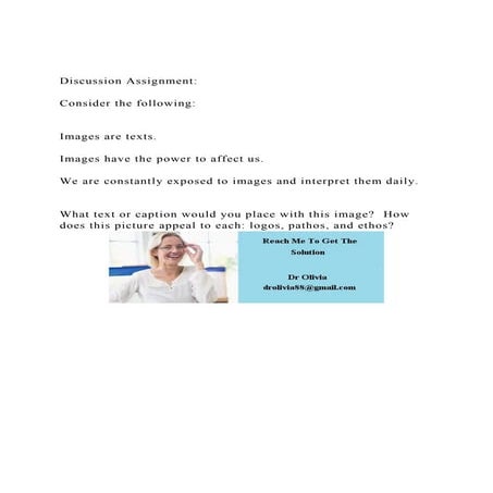 Discussion AssignmentConsider the followingImages ar | DOCX