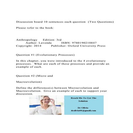 Discussion board 10 sentences each question (Two Questions).docx
