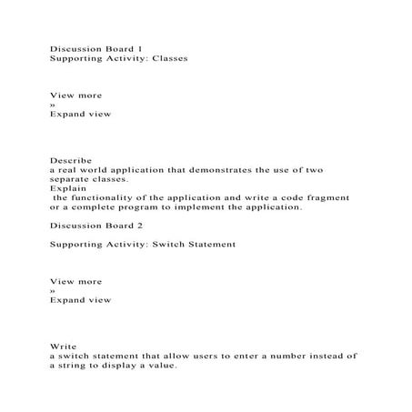 Discussion Board 1Supporting Activity ClassesView more .docx